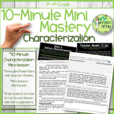 Modeling and Mini Lessons in the Classroom - English, Oh My!