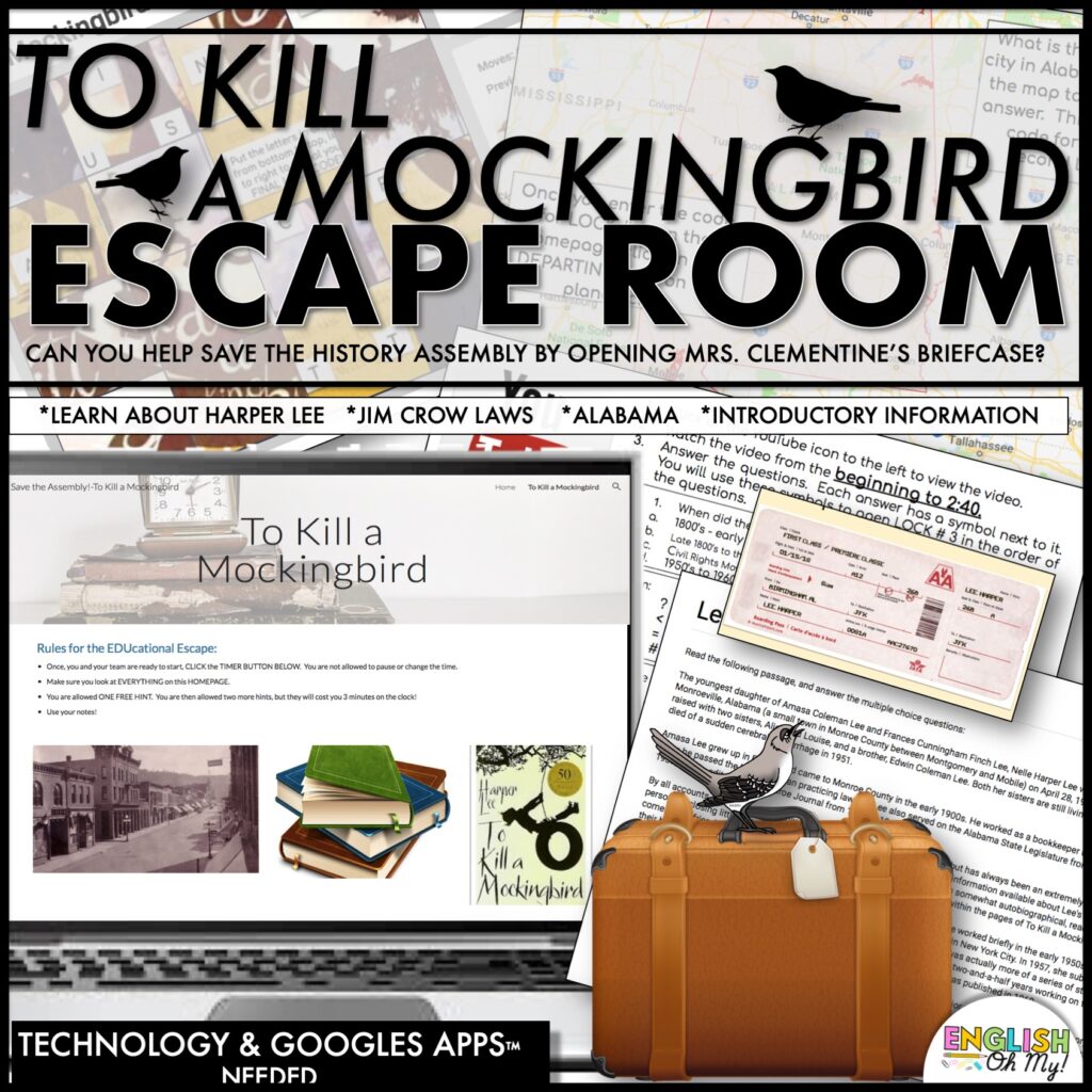 Digital Escape Room, To Kill A Mockingbird, Digital EscapeⓇ