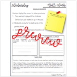 Bell Ringers & Morning Work for September - English, Oh My!