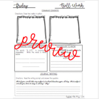 Bell Ringers & Morning Work for September - English, Oh My!