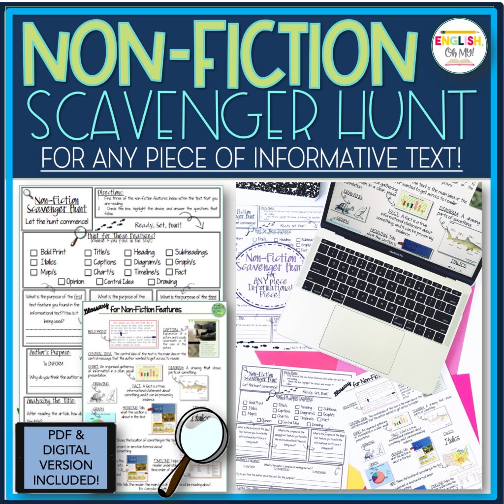 Non-fiction Text Features Scavenger Hunt