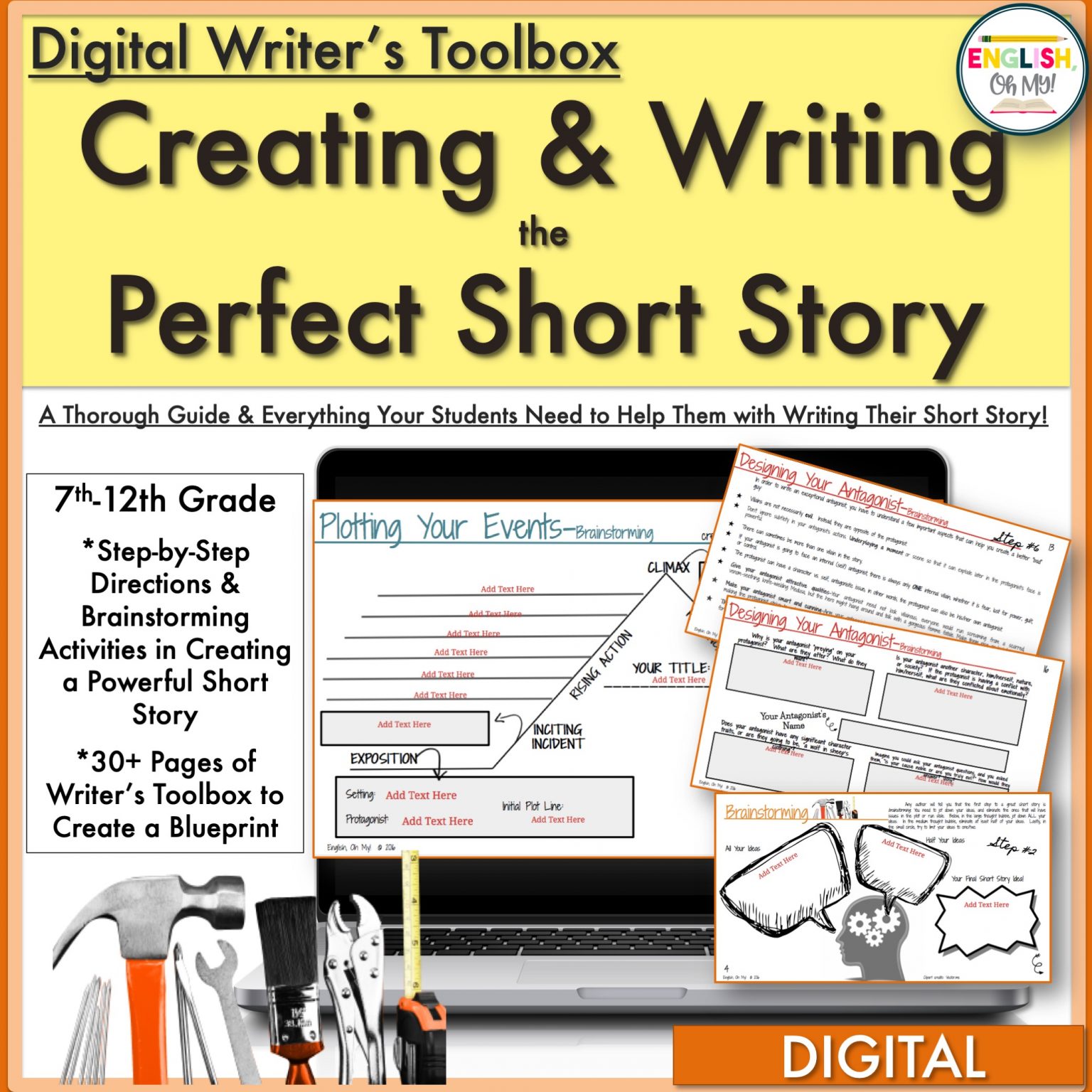 Short Story Writing Unit - English, Oh My!