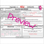 MAY NO PREP Homework - English, Oh My!