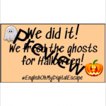 Halloween Digital Escape Room - English, Oh My!