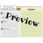 Conclusion Paragraph Writing Activity - English, Oh My!