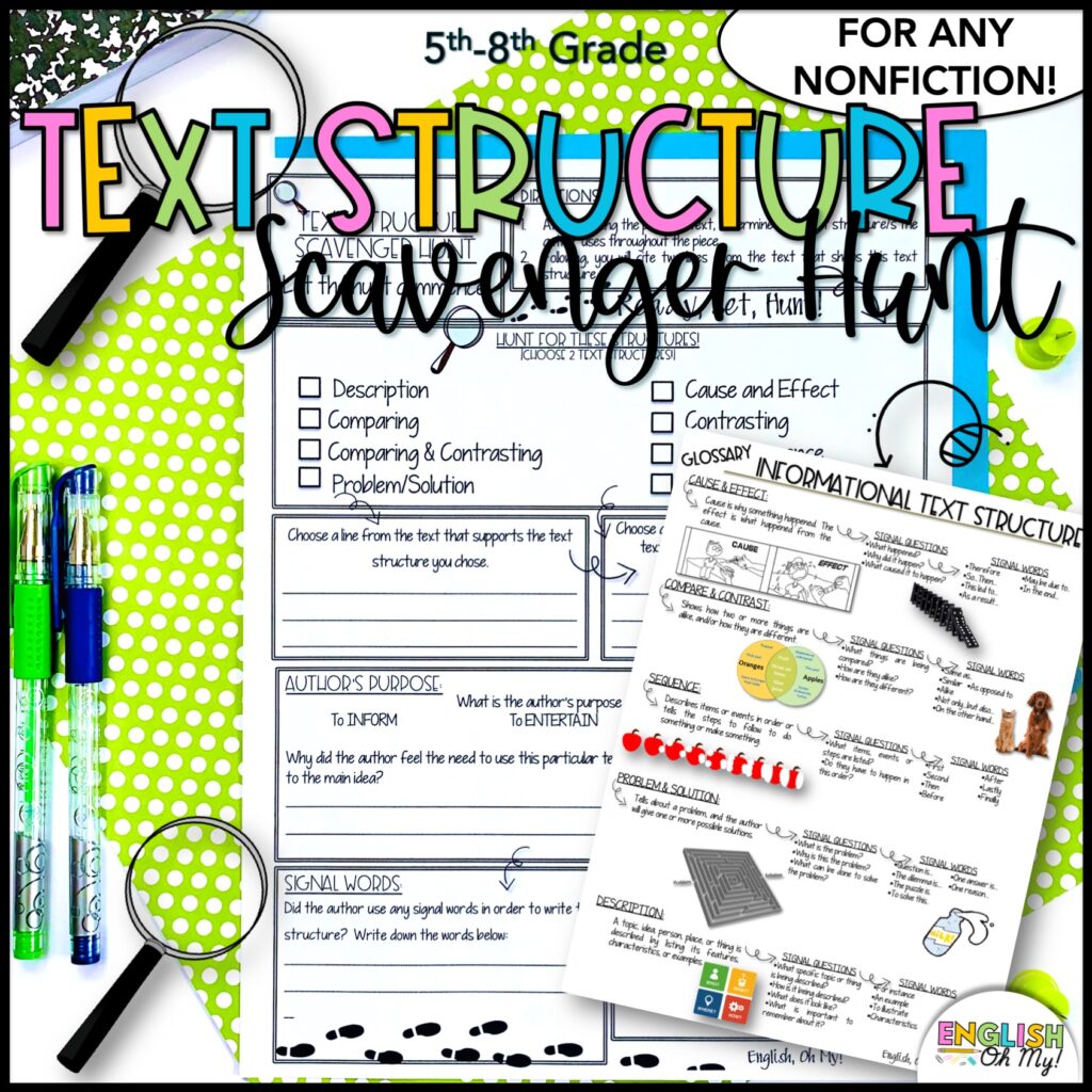 ELA Scavenger Hunts Archives - English, Oh My!
