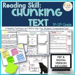 Close Reading, Chunking Text, Post It Notes, Printables - English, Oh My!