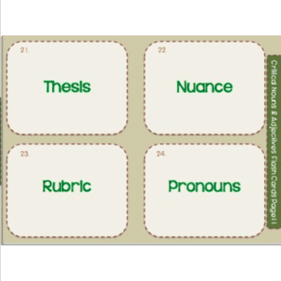 Vocabulary Task Cards for 6th Grade - English, Oh My!