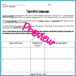 Figurative Language Worksheets, Author's Craft - English, Oh My!