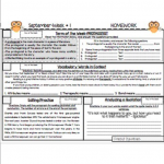 No Prep Homework Bundle - English, Oh My!