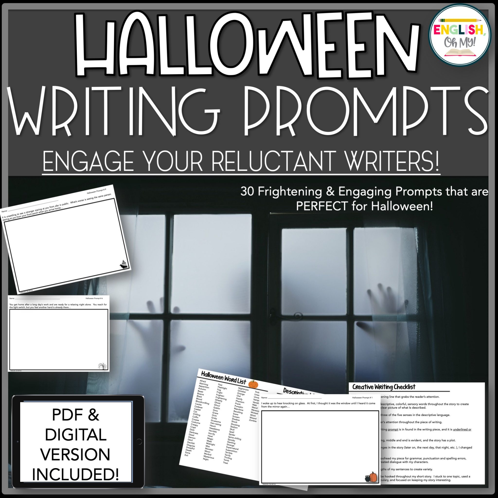 Halloween Writing Prompts - English, Oh My!