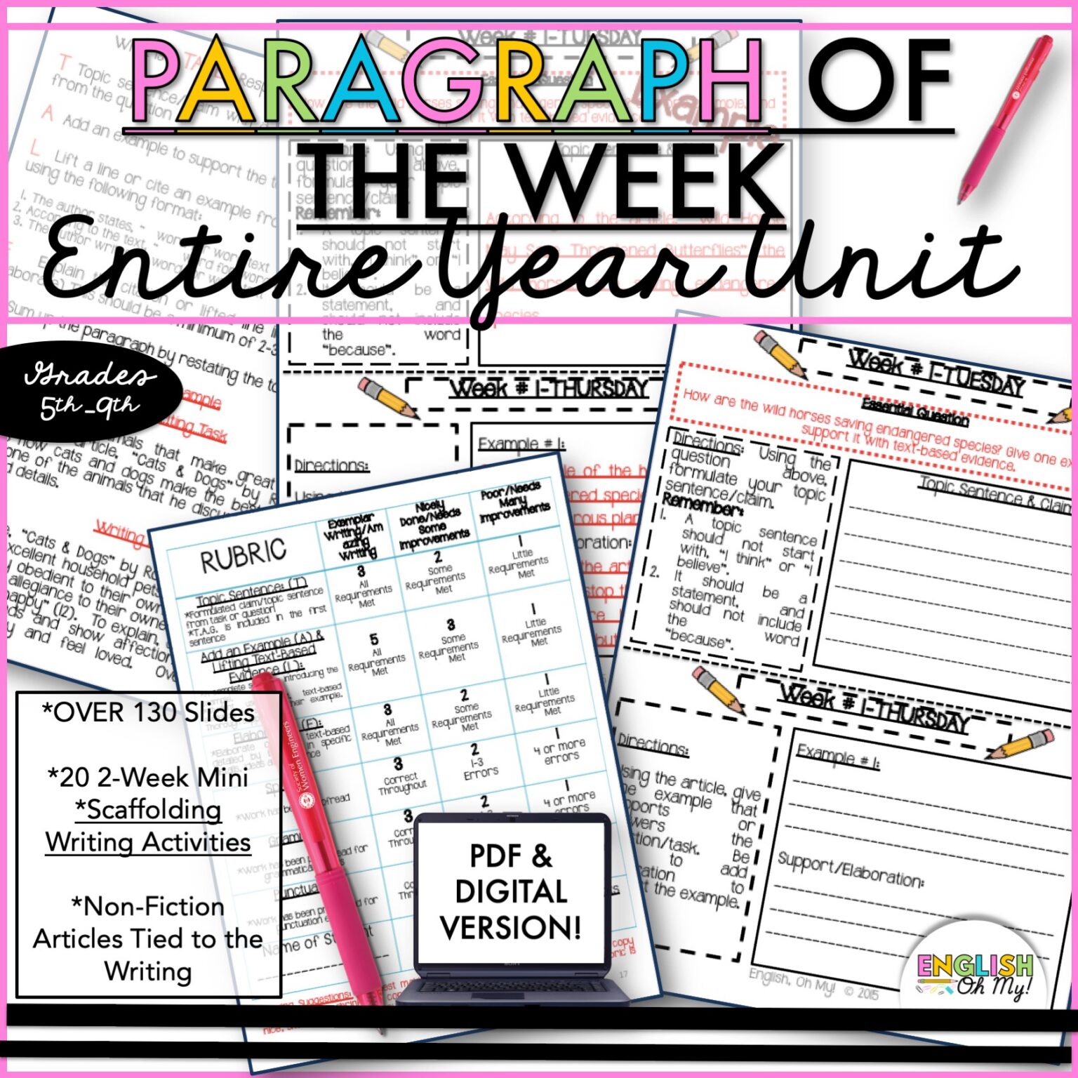 Paragraph of the Week - English, Oh My!