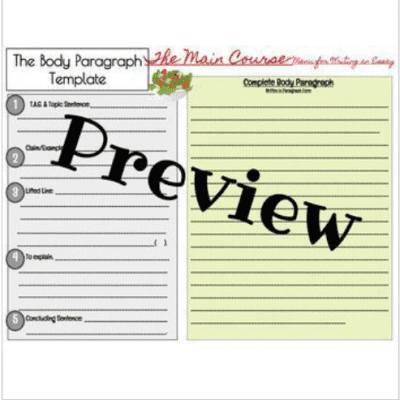 Body Paragraph Writing - English, Oh My!
