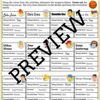 Basketball ELA Mystery - English, Oh My!