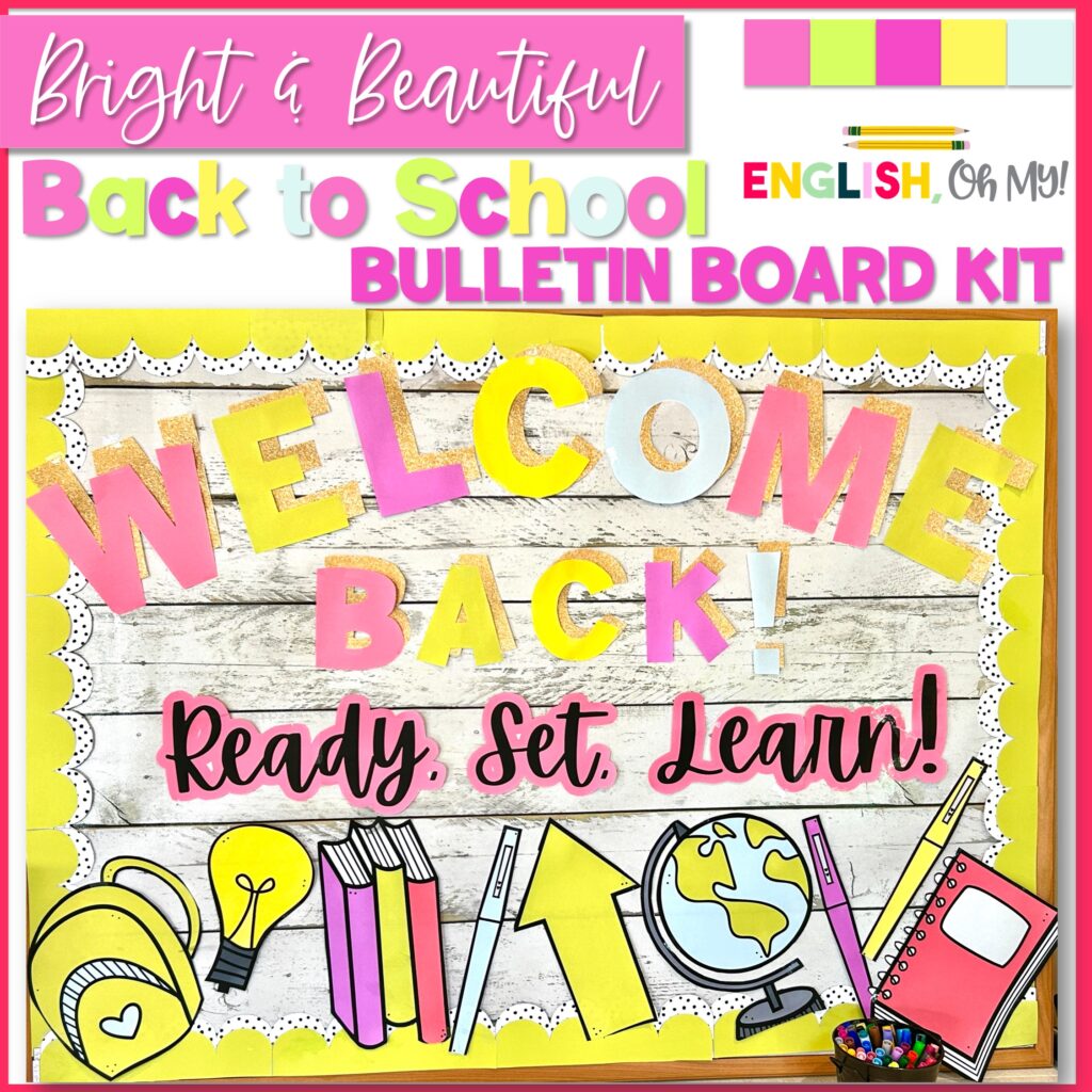 Back to School Bulletin Board Kit - English, Oh My!
