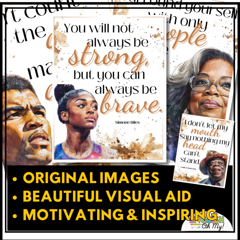 Black History Month Posters - English, Oh My!