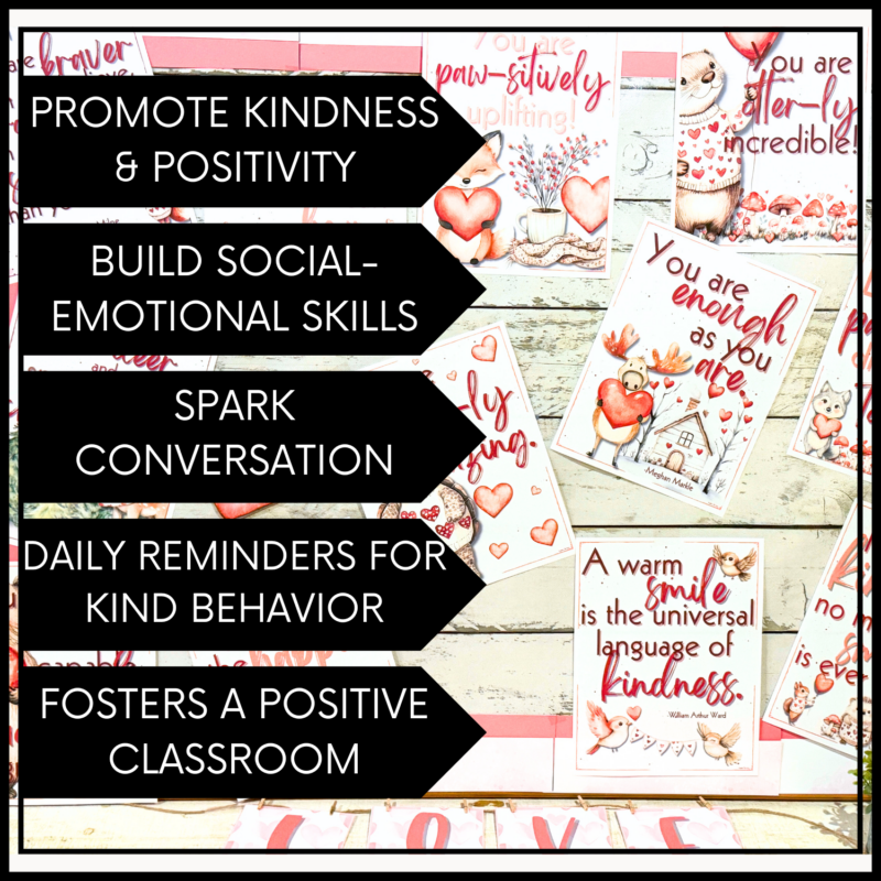 Valentine's Day Kindness Bulletin Board - English, Oh My!